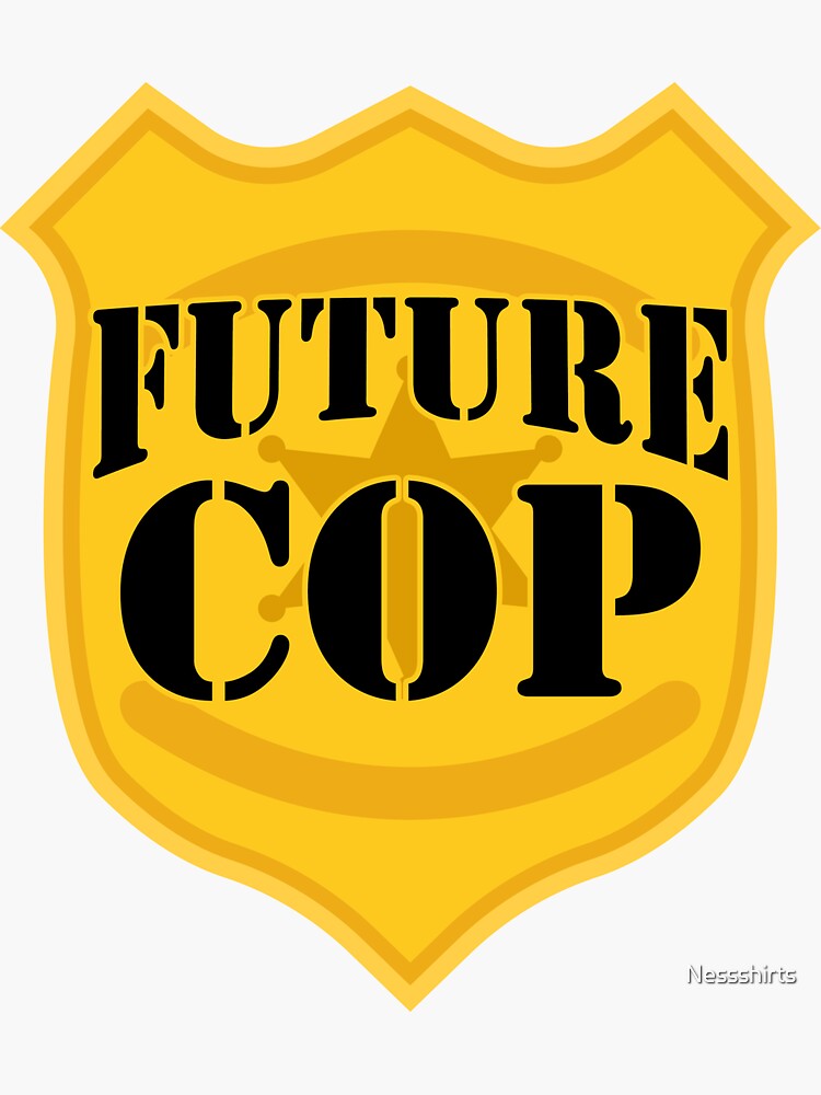 "Future Cop For Police Training Police Officer Policeman" Sticker for ...