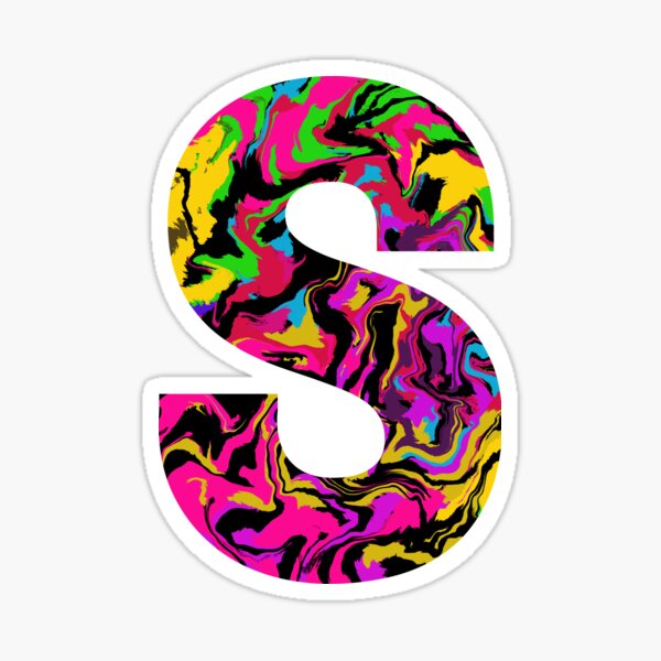 "Letter S Sticker" Sticker for Sale by WoollyOrbit2000 | Redbubble