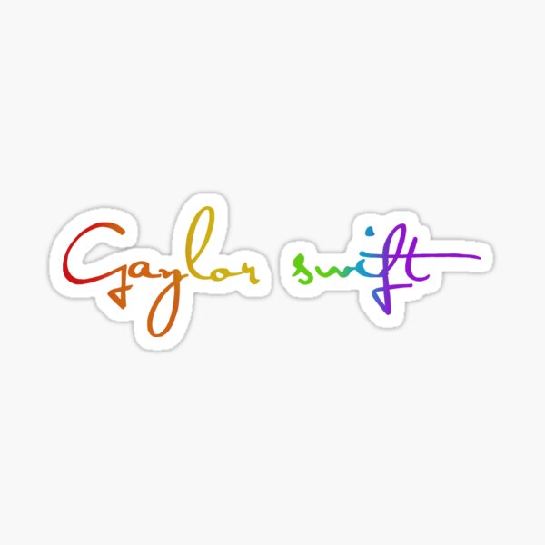 "Taylor swift gaylor debut album fonts funny pride queer" Sticker by ...