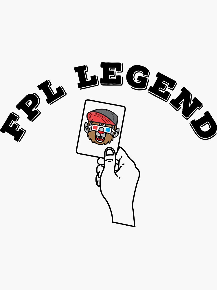 "Fpl Legend Card" Sticker by danmsimi | Redbubble