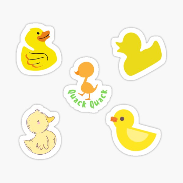"Quack, Ducks, Duck lover, Ducklings, Ducky, Water Birds" Sticker by ...