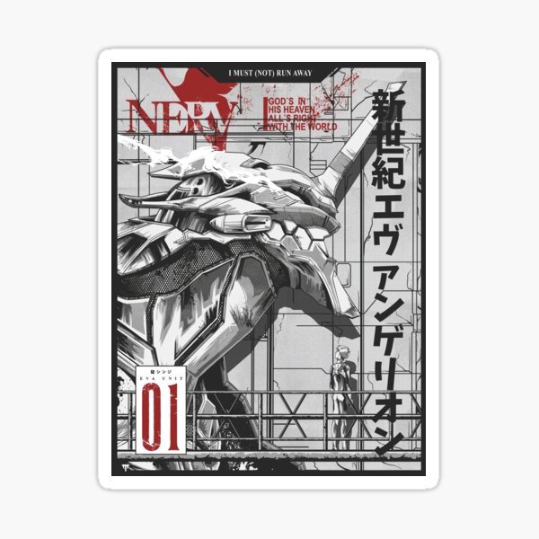 "Evangelion EVA 01" Sticker for Sale by patriciamwhitte | Redbubble