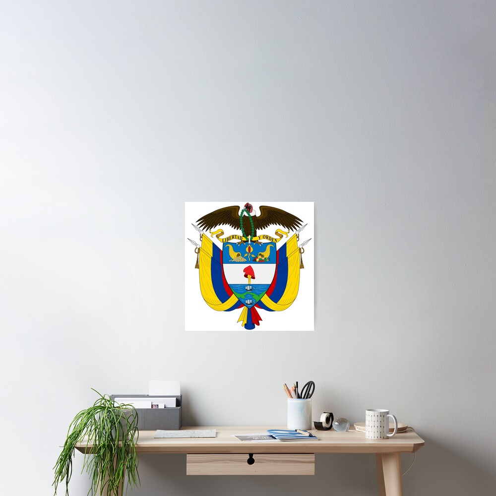 "Coat of Arms of Colombia | Colombian National Symbol" Poster by ...