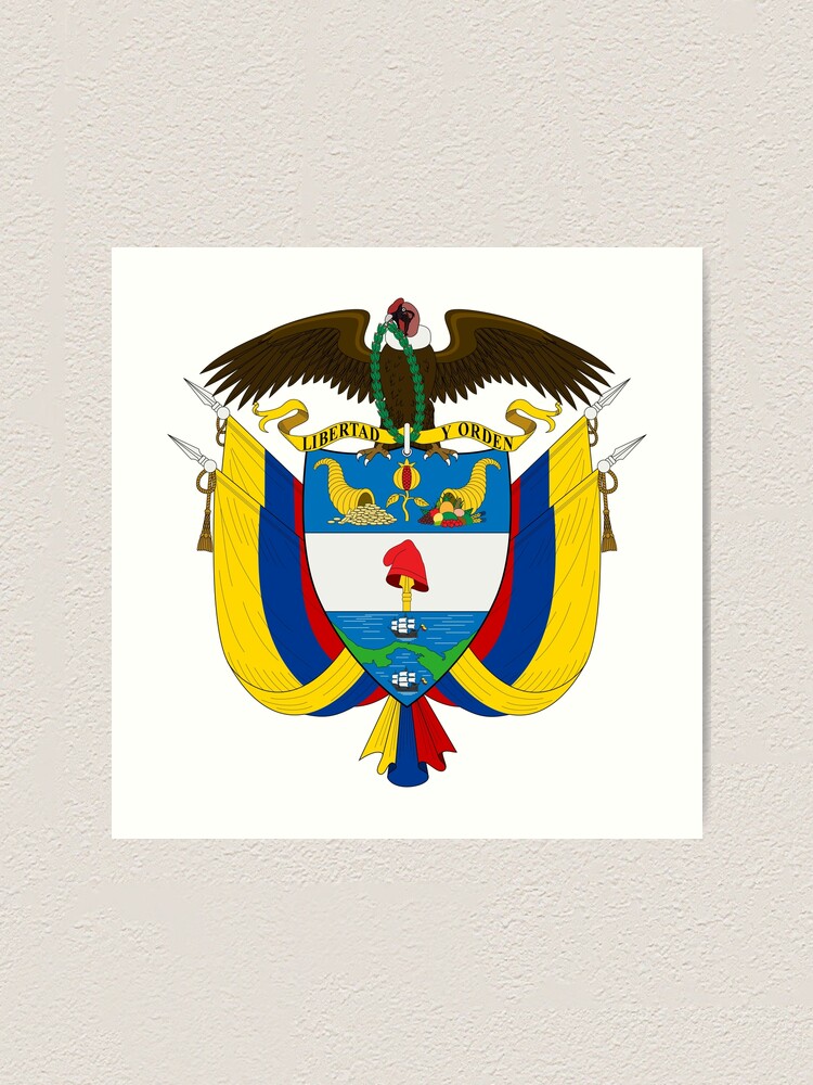 "Coat of Arms of Colombia | Colombian National Symbol" Art Print by ...