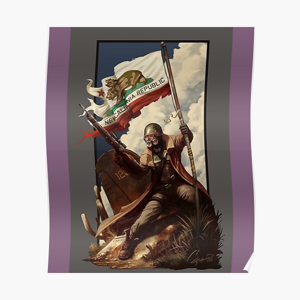 "Fallout NCR Ranger Flag Fan Art " Poster by FEIndustriesTs | Redbubble