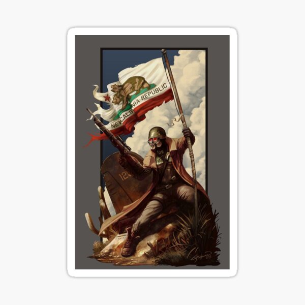 "Fallout NCR Ranger Flag Fan Art " Sticker for Sale by FEIndustriesTs ...