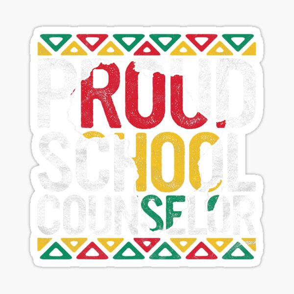 "Proud School Counselor Gift Pride Black History Month Pupil " Sticker ...