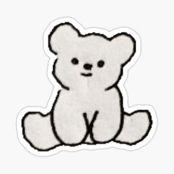 "happy teddy" Sticker by xoxomolls | Redbubble