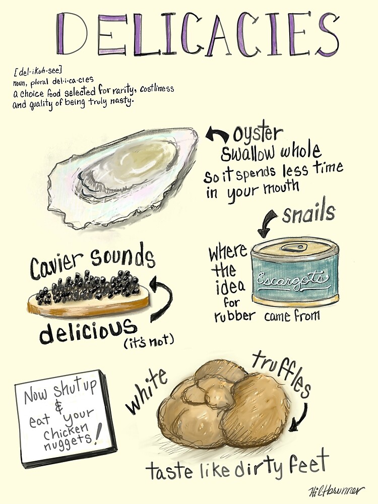 "Funny Food Poster" Poster by TinyChickPotter | Redbubble