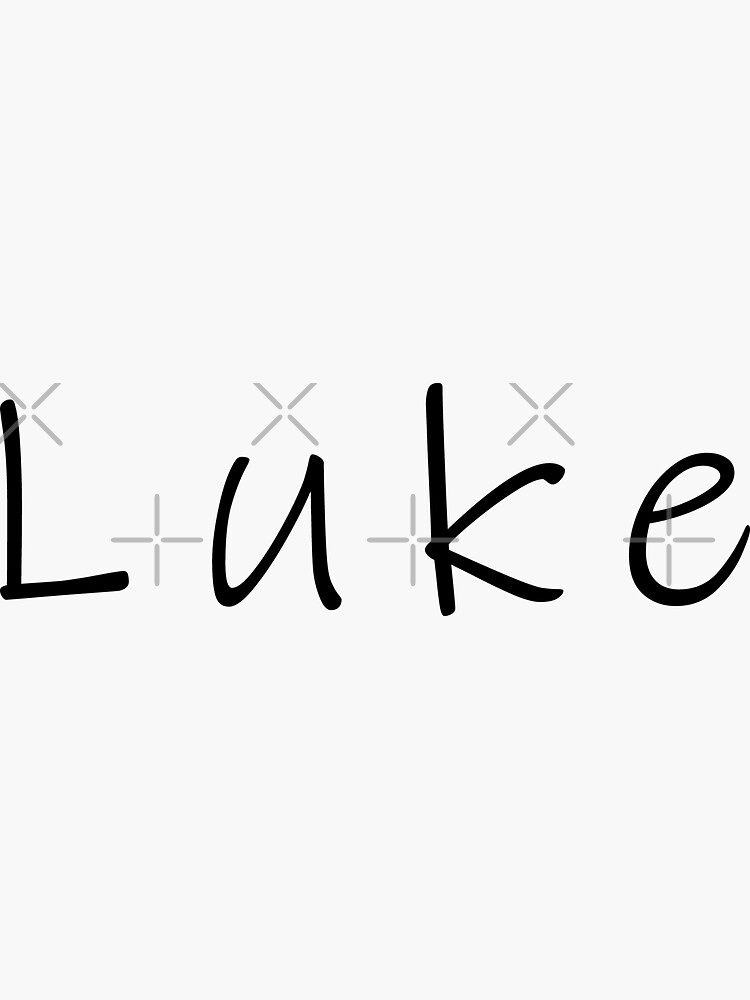"Luke name" Sticker for Sale by gmstockstudio | Redbubble