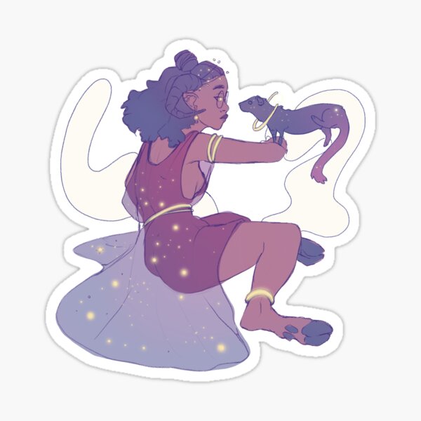 "Starry Faun" Sticker for Sale by Kitsune-Drawing | Redbubble
