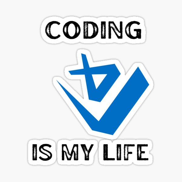 "coding is my life " Sticker for Sale by MAYA-product | Redbubble