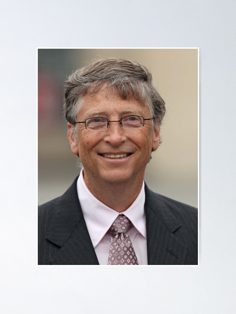 "Bill Gates Wallpaper " Poster for Sale by heslayzora85 | Redbubble