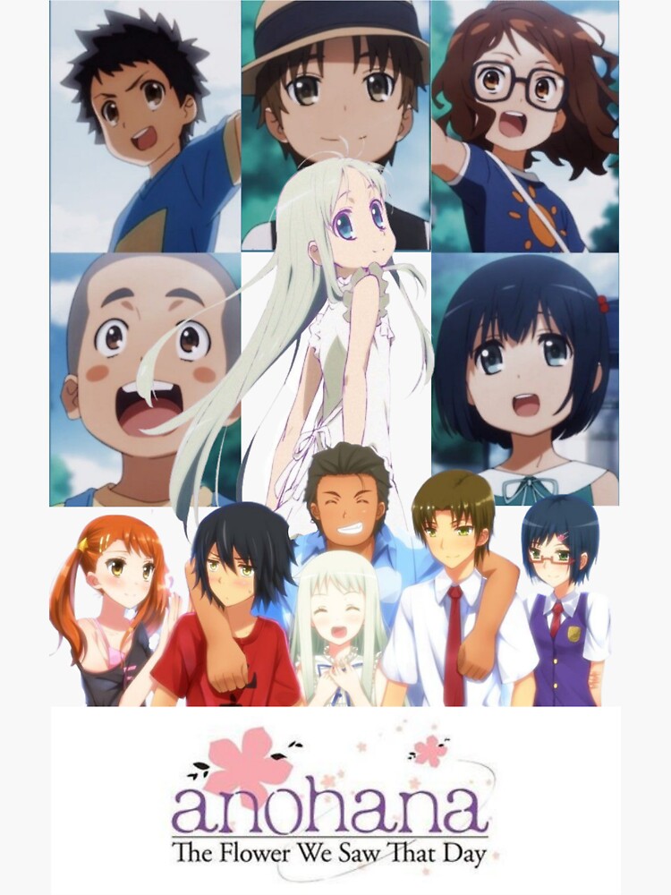 "AnoHana: The Flower We Saw That Day Characters " Sticker for Sale by ...