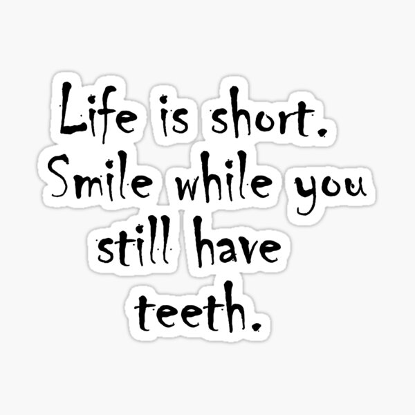 "Life is short!" Sticker by NamanShop | Redbubble