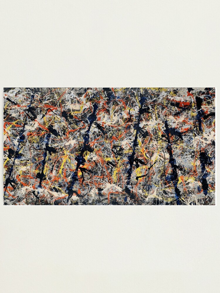 Lámina fotográfica «Arte de la convergencia de Jackson Pollock, arte de ...