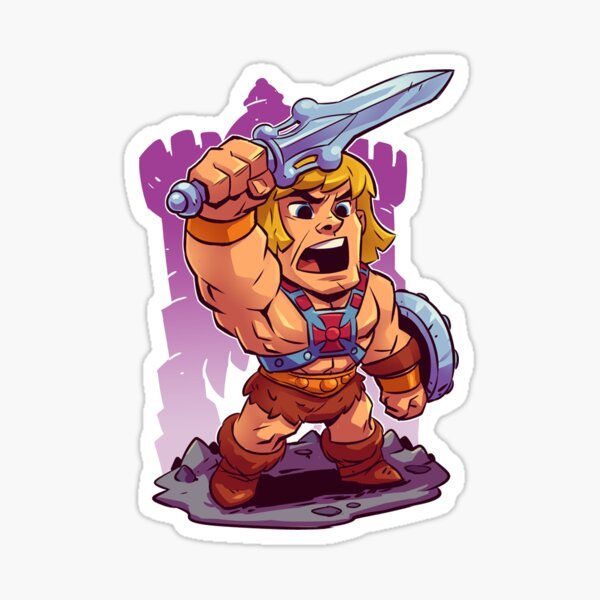 "he man" Sticker by lesama | Redbubble