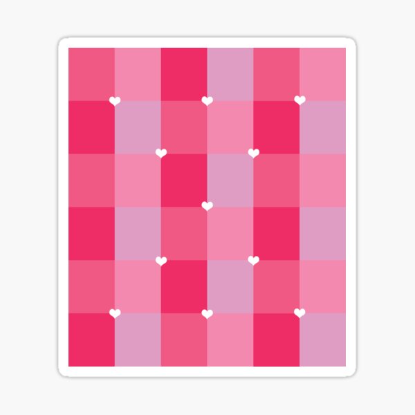 Square Pattern In Pink Shades Sticker For Sale By Vivid Designz Square Pattern In Pink Shades Sticker For Sale By Vivid Designz