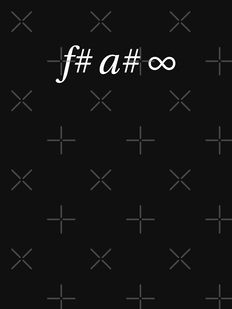 "F# A# Infinity White Letter" T-shirt for Sale by MonsieurGustave ...