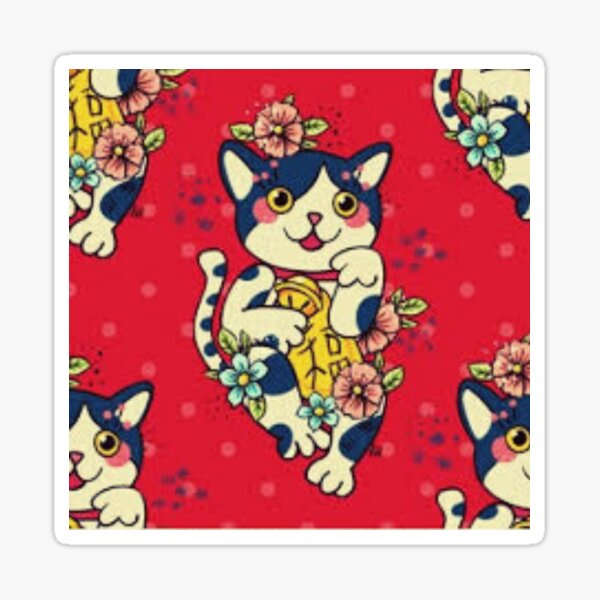 "Chinese cute Cat | Cute Kitten " Sticker for Sale by Viertje1992 ...
