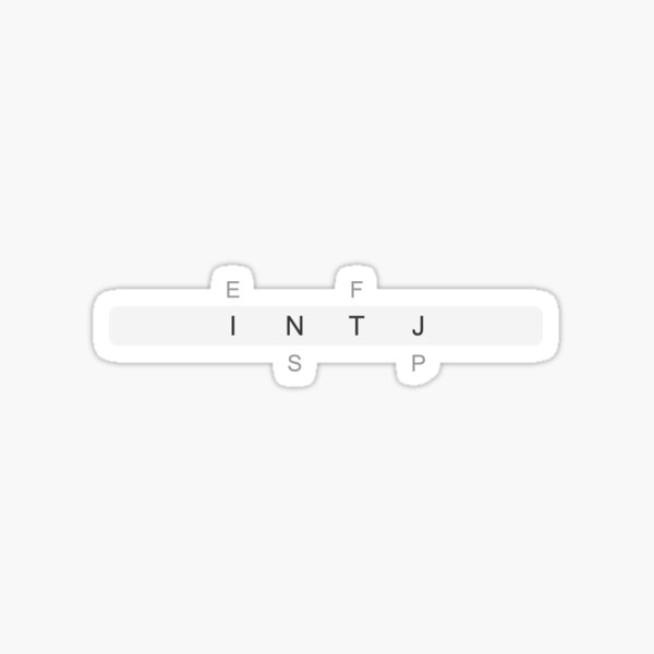 "MBTI INTJ Selection" Sticker for Sale by reveriedust | Redbubble