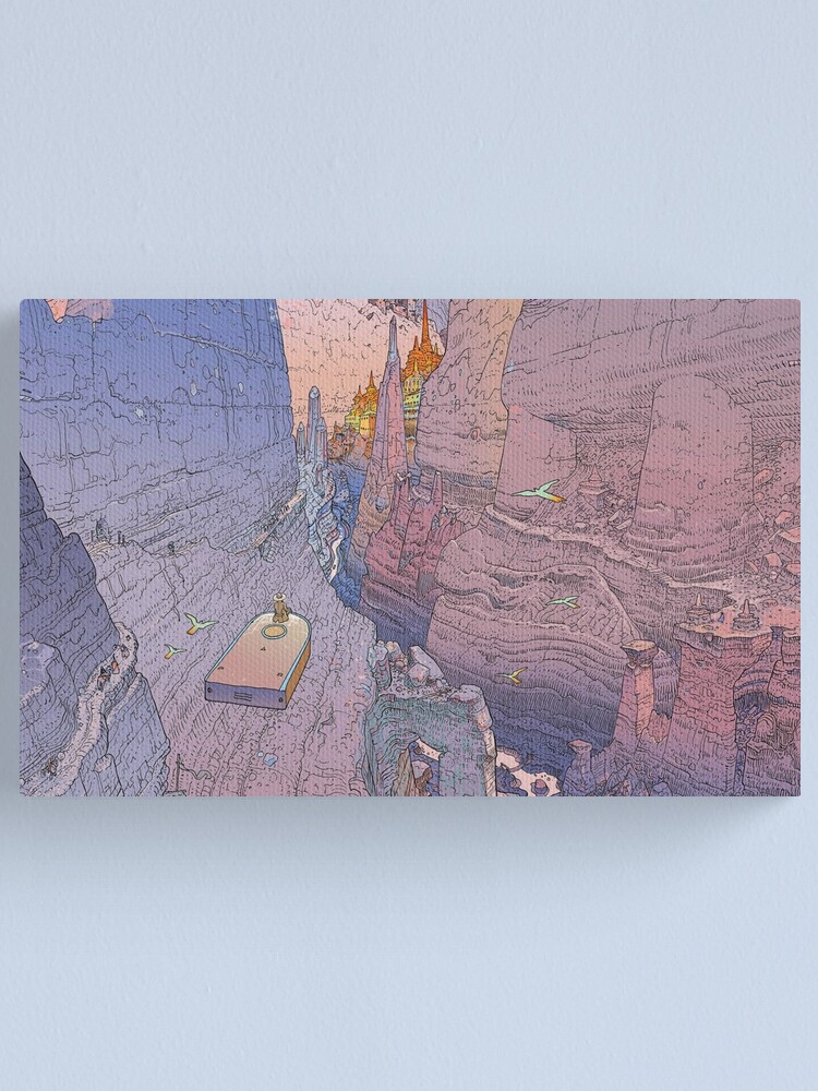 "the world of edena,mountain, cliff, monumental,comic,moebius ...