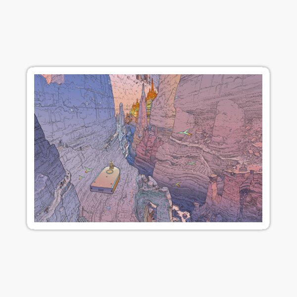 "the world of edena,mountain, clif, monumental,comic,moebius ...