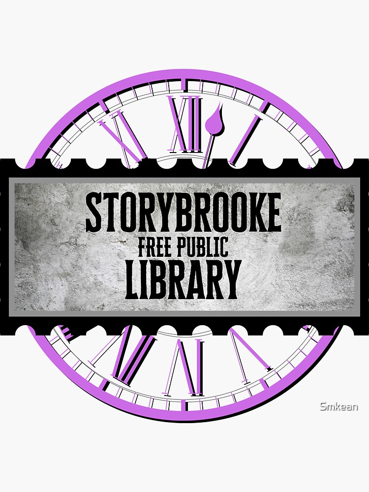 "Storybrooke Library" Sticker by Smkean | Redbubble