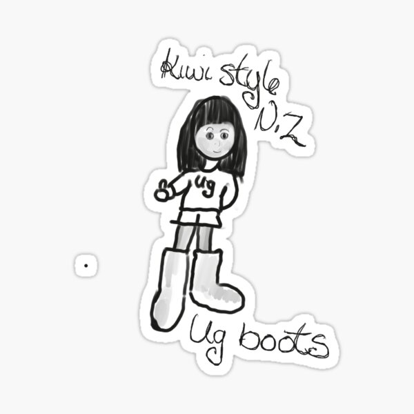 "Ugg girl" Sticker by Resdfg1234 | Redbubble