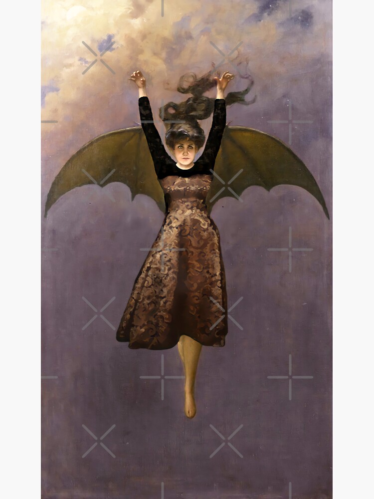"Nadja Bat Purple" Sticker for Sale by RoyalNadja | Redbubble