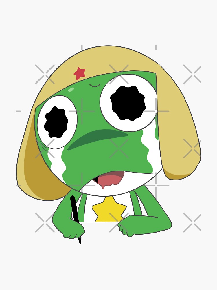 "Stressed Keroro" Sticker for Sale by AeroStereo | Redbubble
