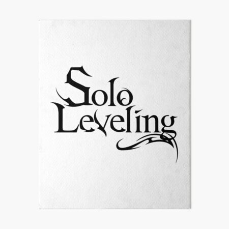 "SOLO LEVELING - Logo (Black)" Art Board Print for Sale by MangaMansion ...