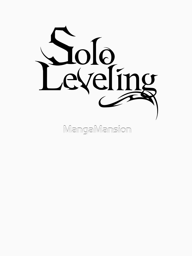 "SOLO LEVELING - Logo (Black)" T-shirt for Sale by MangaMansion ...