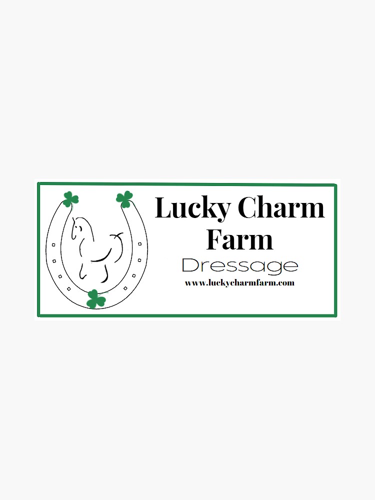 "LCF Logo" Sticker for Sale by LuckyCharmFarm | Redbubble