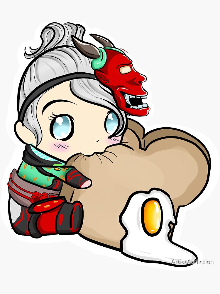 "Apex Chibi Wraith" Sticker by ArtistAddiction | Redbubble