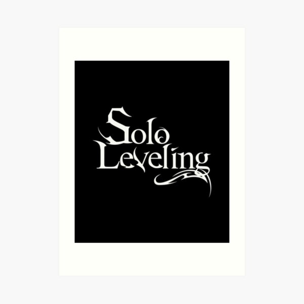 "SOLO LEVELING - Logo (White)" Art Print for Sale by MangaMansion ...