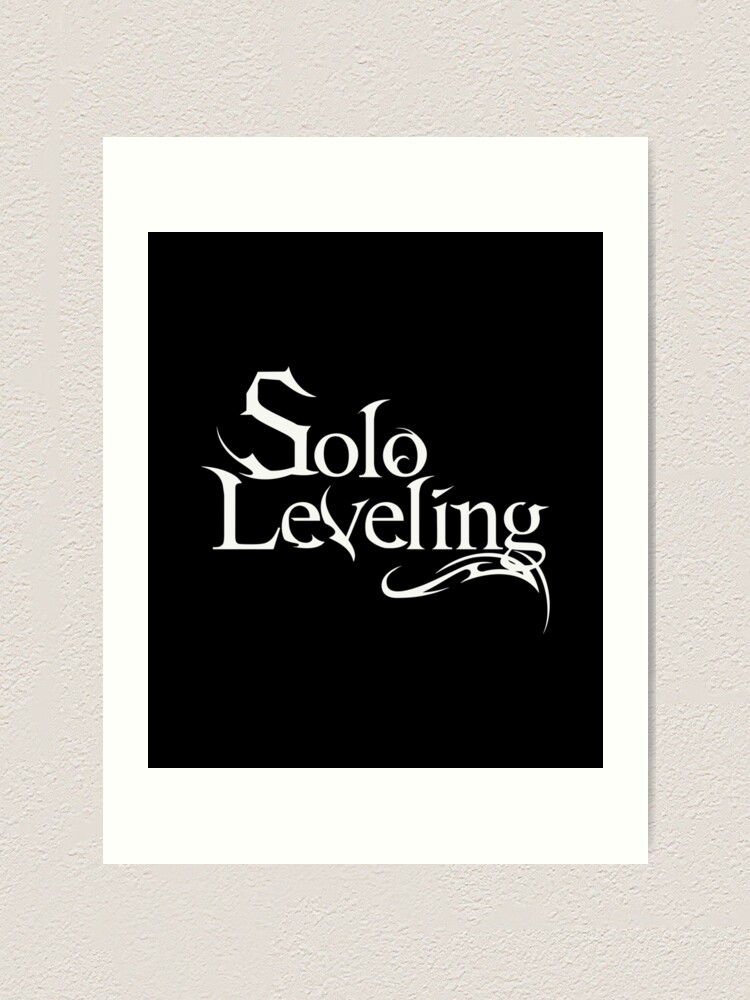 "SOLO LEVELING - Logo (White)" Art Print for Sale by MangaMansion ...