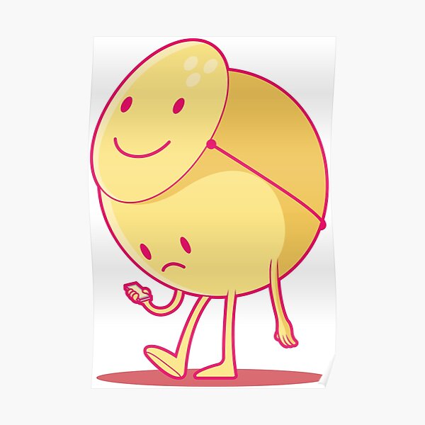 "Emoji - Sad Face under Happy Mask Classic T-Shirt" Poster for Sale by ...