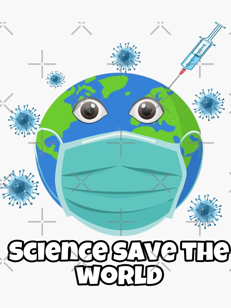 "Science save the world sticker " Sticker by abdouziko | Redbubble