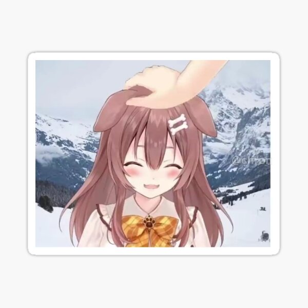 "kurone headpat" Sticker by sandyloam333 | Redbubble