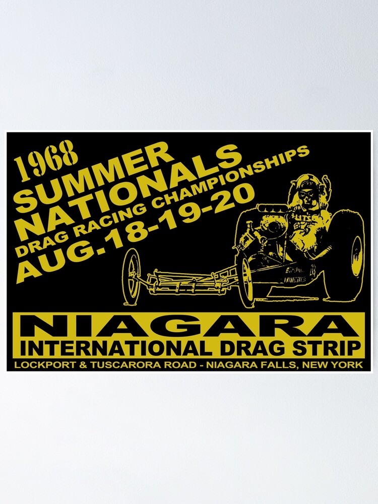 "International drag Strip" Poster for Sale by hotrodz | Redbubble