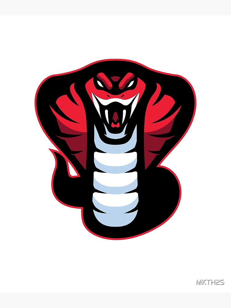 "Mascot with red cobra snake in 3 versions." Poster for Sale by MKTH2S ...