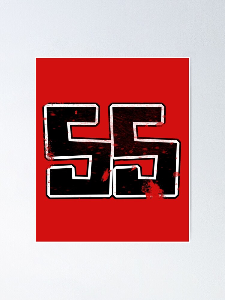 "Vintage Retro Racing Car Number Decal 55" Poster by KevBrettArt ...