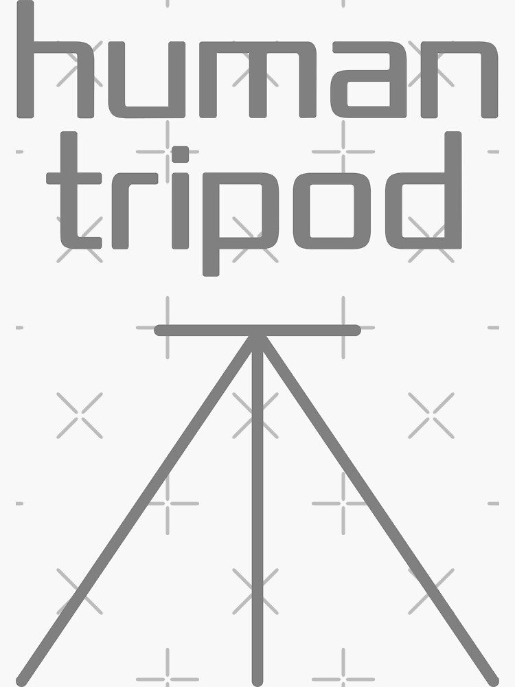 "Human Tripod" Sticker by johnnyp1975 | Redbubble