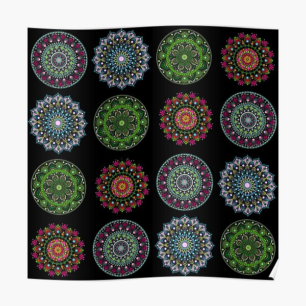 "Mandala Matrix" Poster by Cedarrue | Redbubble
