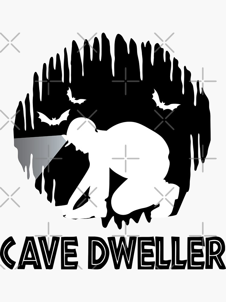"Cave Dweller - Caving Spelunking Speleology" Sticker for Sale by ...