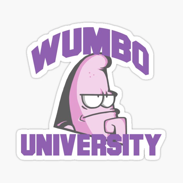"WUMBO UNIVERSITY" Sticker by Riark | Redbubble