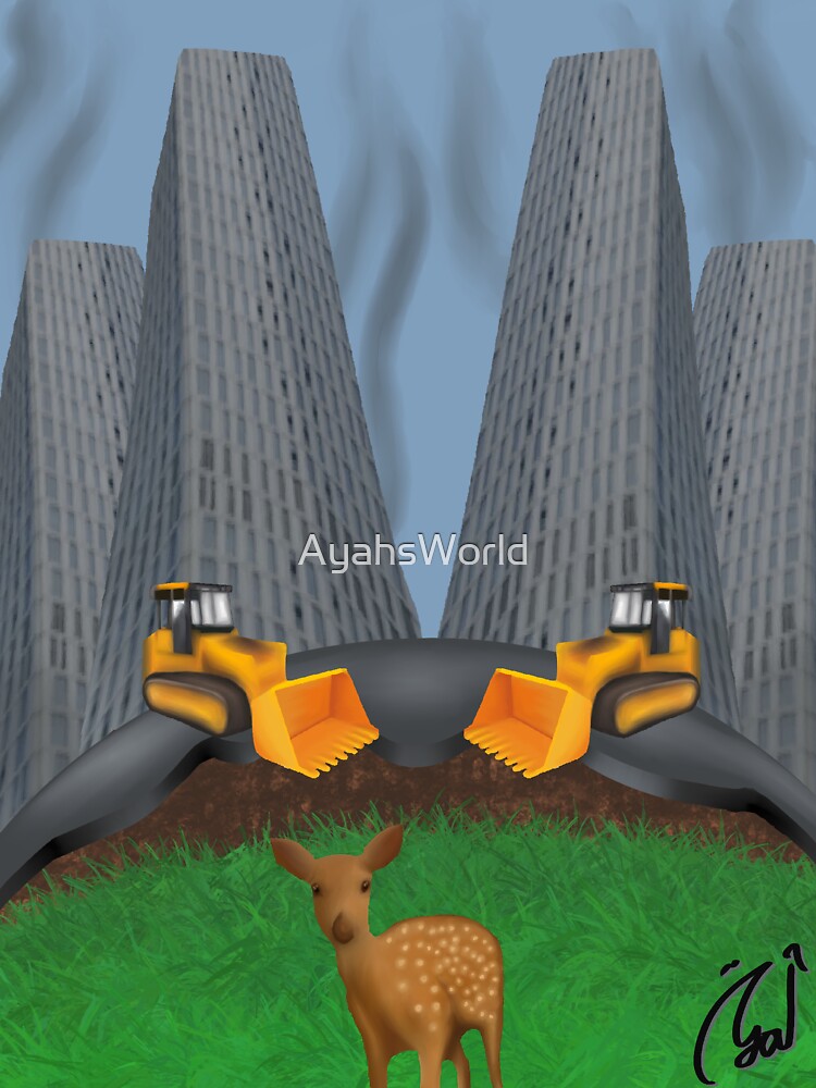 "Urbanization and Overpopulation" Sticker for Sale by AyahsWorld ...