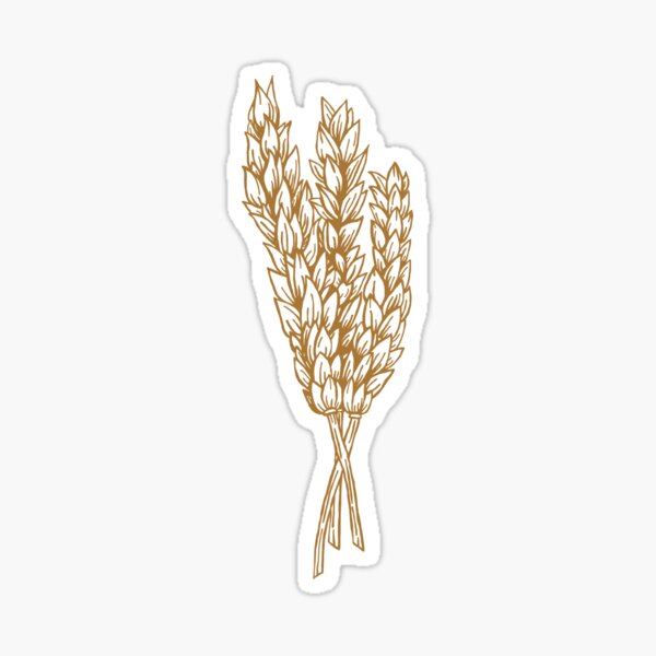"Barley and Grain" Sticker for Sale by chalenemalekoff | Redbubble