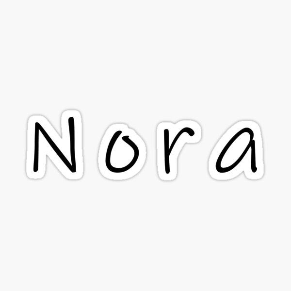 "Nora name" Sticker by gmstockstudio | Redbubble